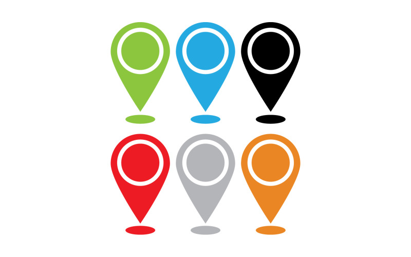 Icône de point de localisation Illustration vectorielle V9