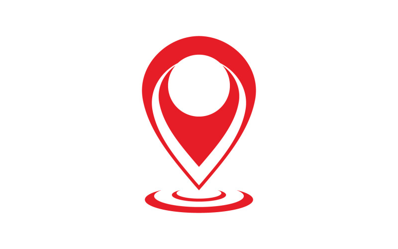 Konum Noktası Simgesi Vektör Çizim V17 - TemplateMonster