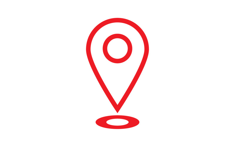 Location Point Icon Vector Illustration V8 - TemplateMonster
