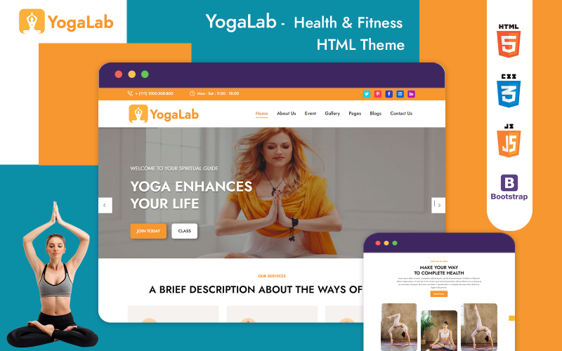 Über 8 kostenlose HTML-Website-Vorlagen für Yoga - TemplateMonster