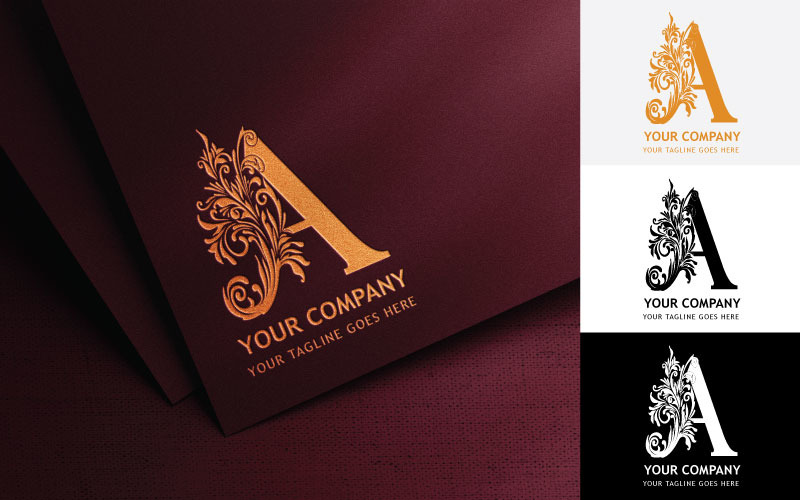 Création de logo professionnel Flower A Letter-Identité de marque