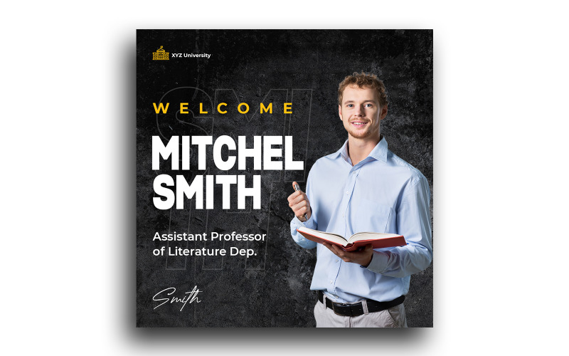 Employee hiring joining introducing social media post-Instagram post ...