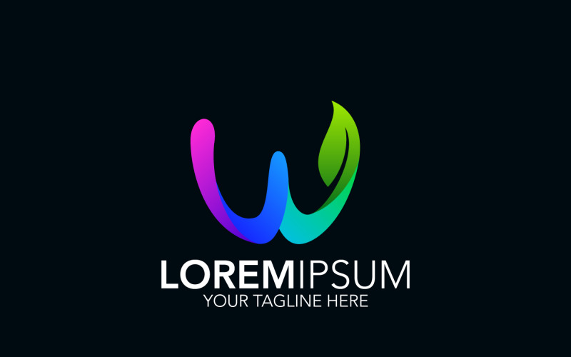 Colorful Letter W Logo Template #285169 - TemplateMonster