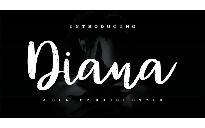 Police de style rugueux Diana Rough Script - TemplateMonster