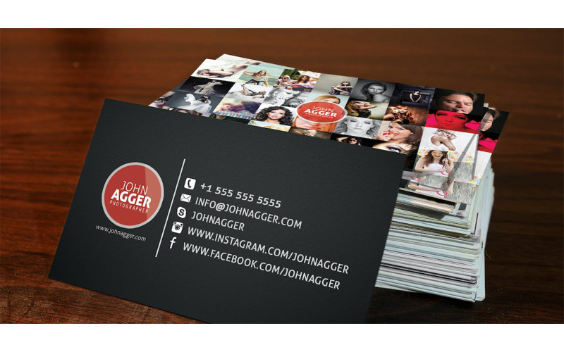 Rectangular Envelope & Card Mockup - TemplateMonster