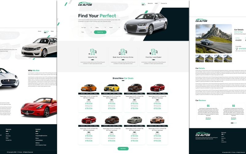 Mais de 42 modelos de site HTML Bootstrap de revendedor de carros - TemplateMonster