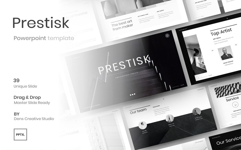Prestisk – Business PowerPoint Template - TemplateMonster