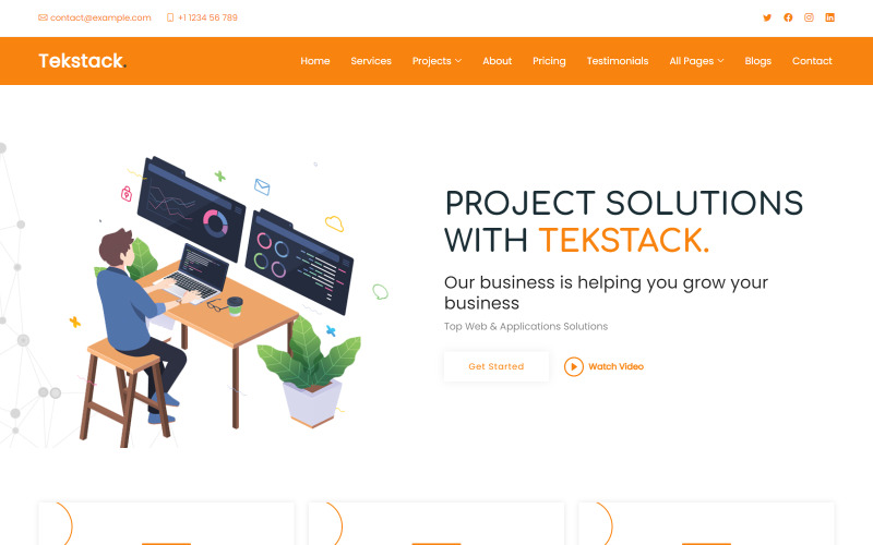 IdealSoft - It Solutions & Software Design Website Template