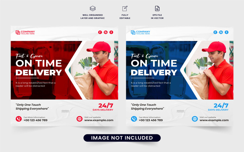 Home delivery and courier service template - TemplateMonster