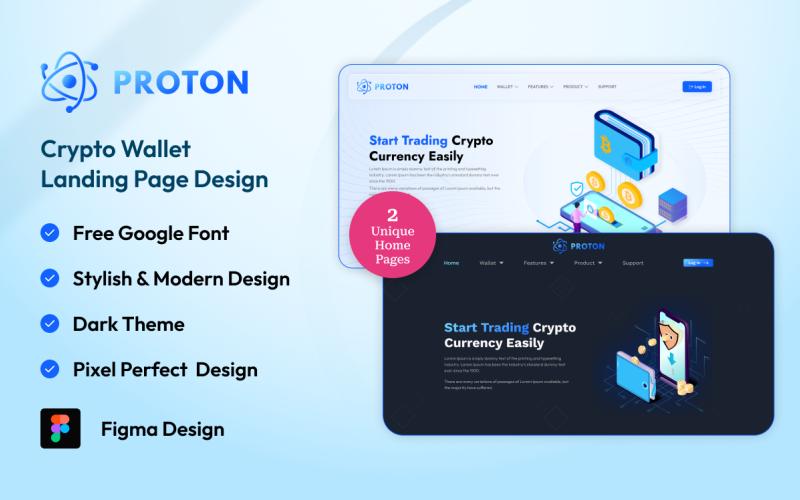 ICO Launching - Landing Page Figma Kit - TemplateMonster