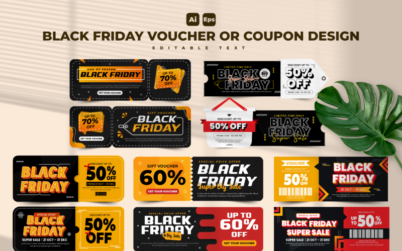 Black Friday-Flyer-Design-Vorlage V2 - TemplateMonster