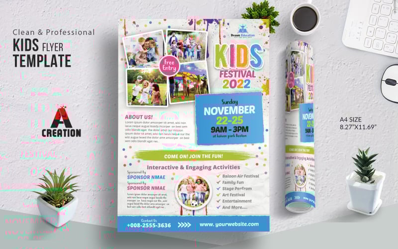Summer Art Camp Flyer Template
