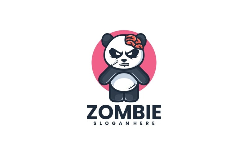 Panda Zombie Cartoon Logo #286212 - TemplateMonster