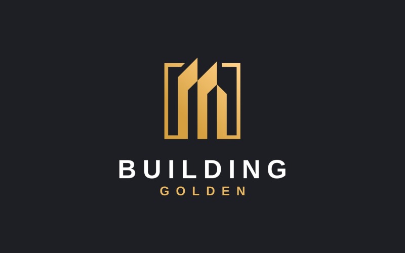 Building Architecture Gold Logo #286377 - TemplateMonster