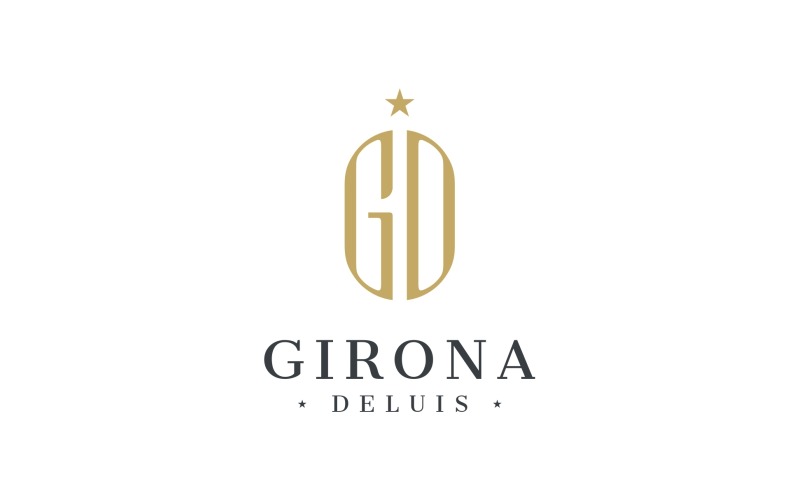 Letter GD Elegant Monogram Logo #286360 - TemplateMonster