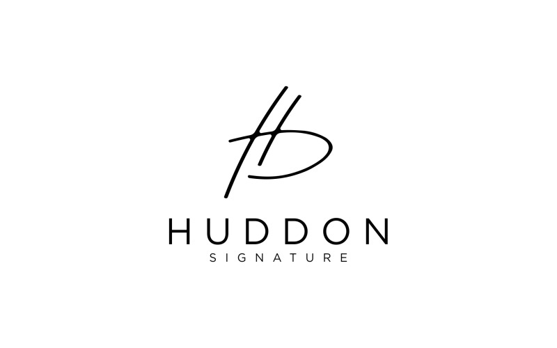 Letter HD Signature Handwritten Script Logo - TemplateMonster