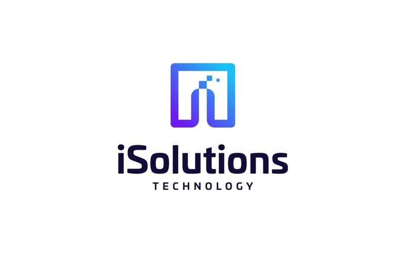 Solution Technology Digital Logo #286382 - TemplateMonster