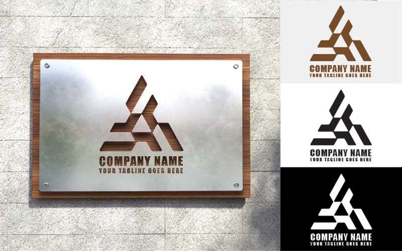Architecture et Construction Triangle logo Design-Identité de marque