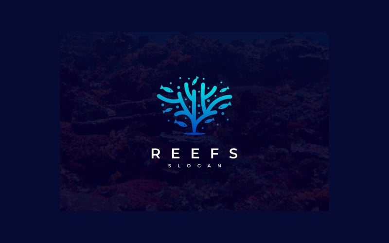 Coral Reef Fish Aquatic Logo #286485 - TemplateMonster