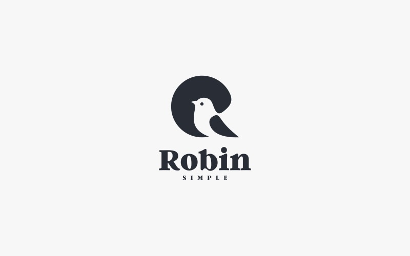 Gołąb Gołąb Robin Ptak Sylwetka Logo - TemplateMonster