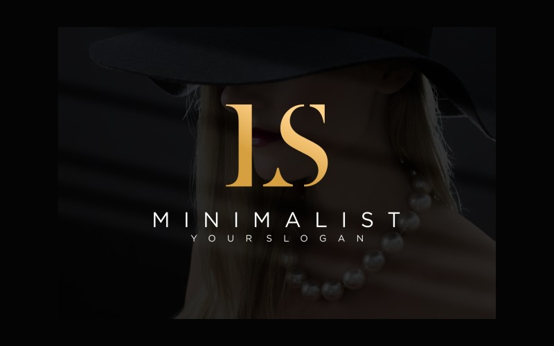 Letter LS Elegant Luxury Gold Logo #286408 - TemplateMonster