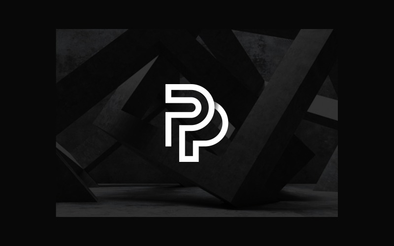 Letter PP Minimalist Simple Logo #286455 - TemplateMonster
