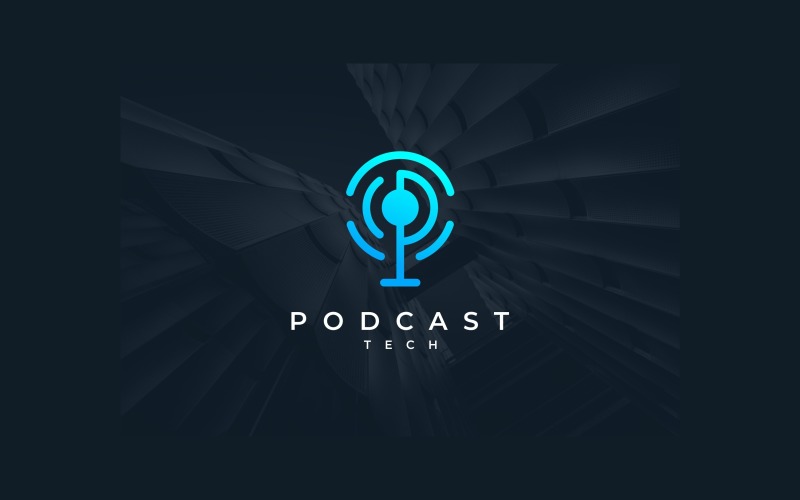 Podcast Modern Technology Logo #286451 - TemplateMonster