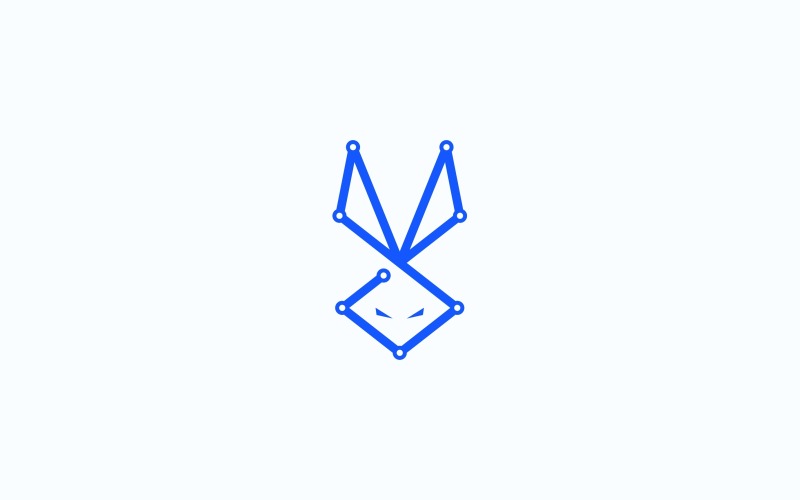 Rabbit Bunny Technology Logo #286413 - TemplateMonster