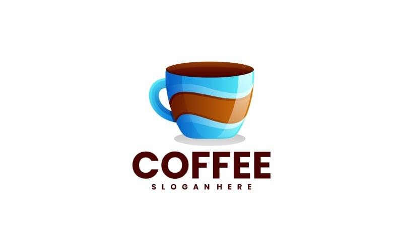 Coffee Gradient Logo Template 1 #286668 - TemplateMonster