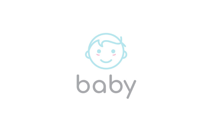 Cute Happy Baby Toddler Babies Logo #286627 - TemplateMonster