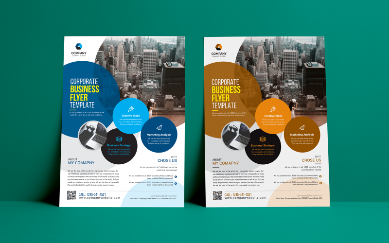 Folheto Comercial do Projeto da Empresa V.039