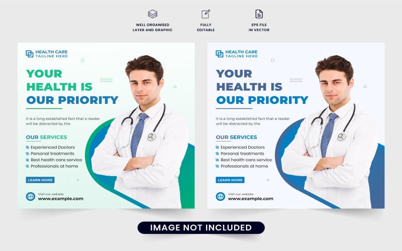 Hospital service promotion template #286699 - TemplateMonster