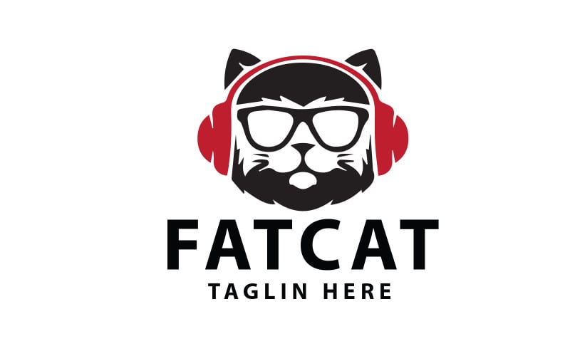 The media design DJ Cat Logo #286660 - TemplateMonster
