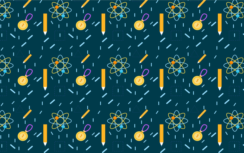 Seamless academic pattern decoration - TemplateMonster