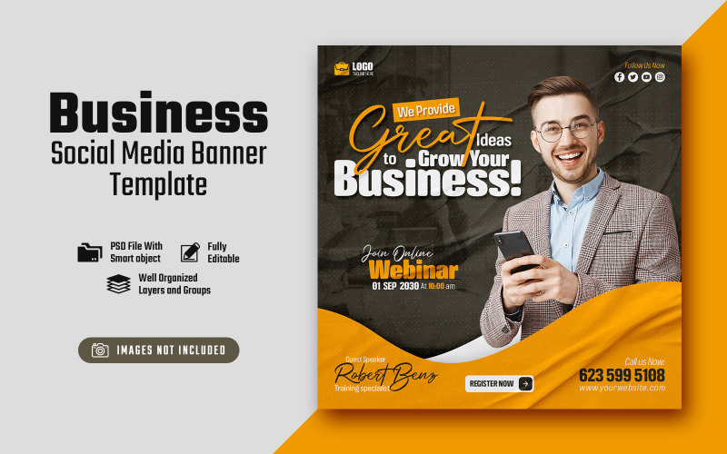 Business Promotion Social Media Post Banner Template