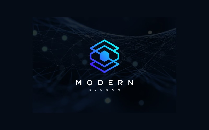 Blockchain Technology Hexagon Logo #287169 - TemplateMonster