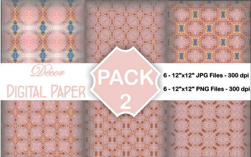 Decor Digital Papers Pack 2 #287174 - TemplateMonster