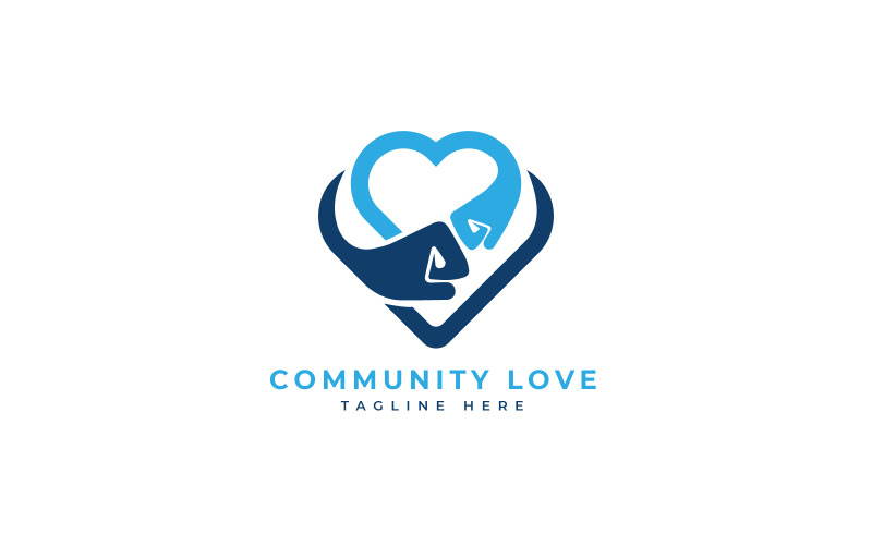 Community love logo design template #287252 - TemplateMonster