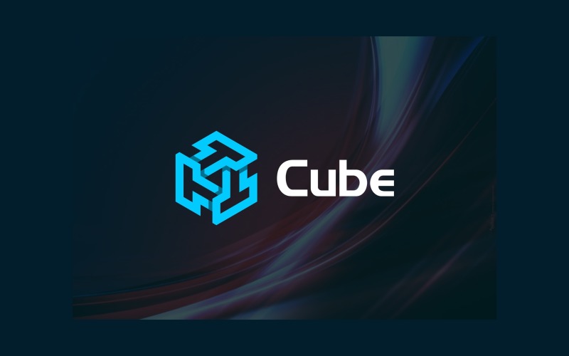 Letter T Triple Symmetric Geometric Logo - TemplateMonster