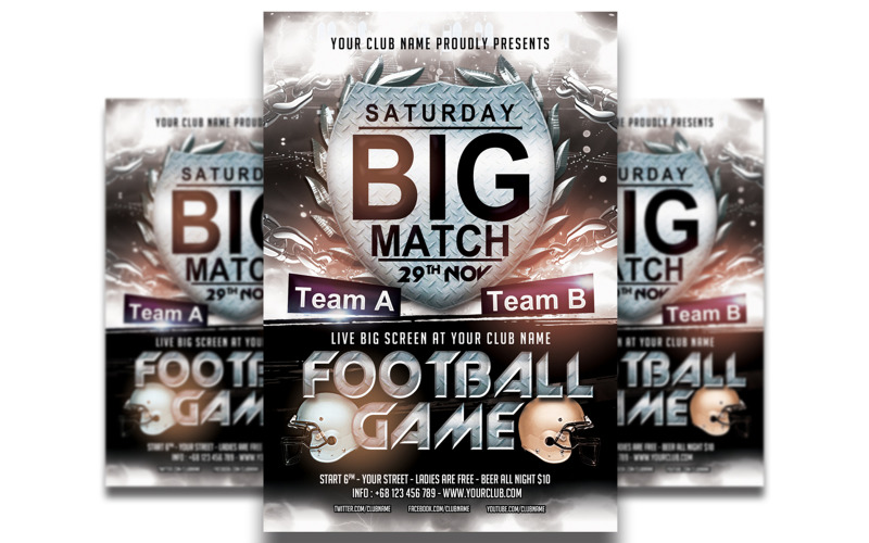 Super Bowl - Fútbol americano #287394 - TemplateMonster