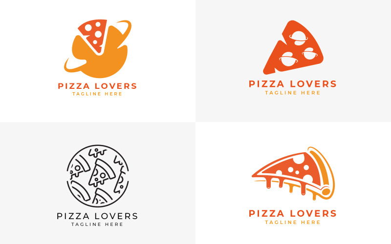 Colección de diseño de logotipo de pizza - TemplateMonster