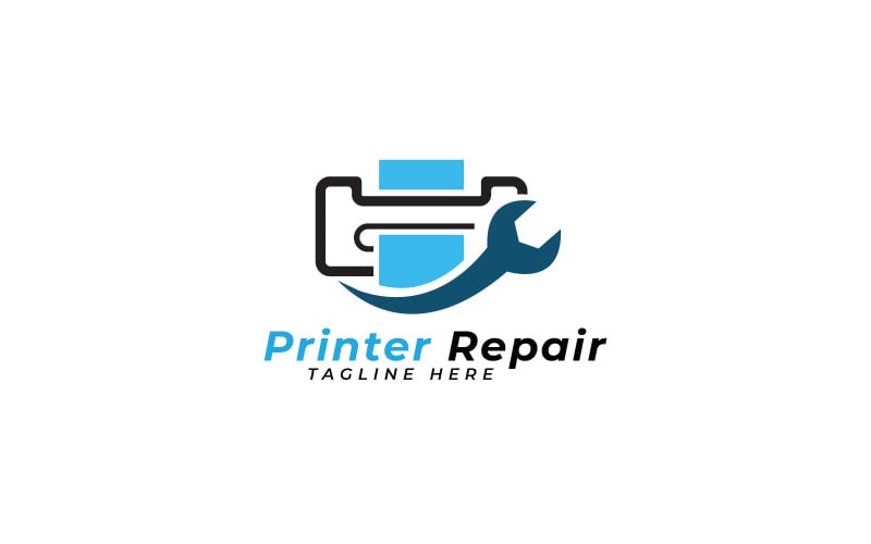 Printer repair logo design template #287420 - TemplateMonster