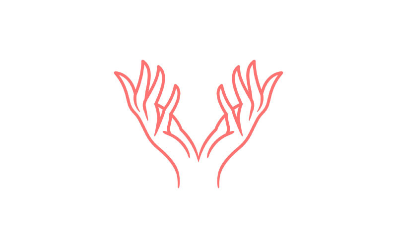 Elegant Female Hands Logo Design Vector - TemplateMonster