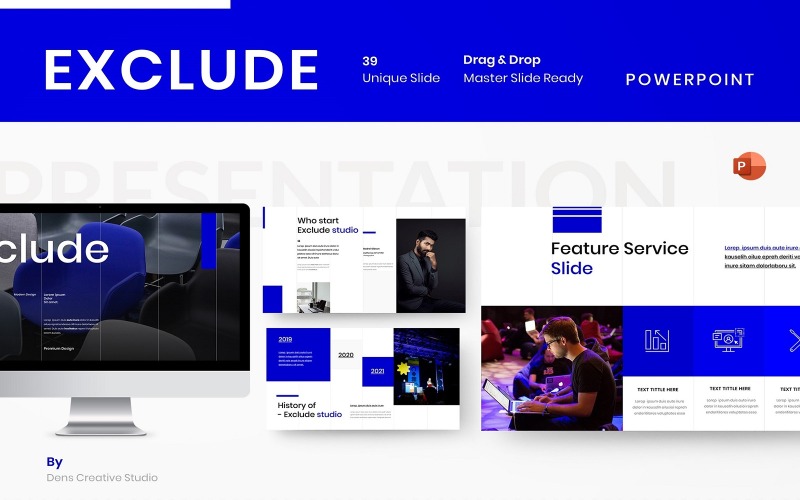 Exclude Business Powerpoint Template Templatemonster 