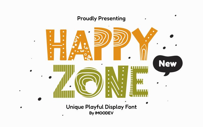 Happy Zone Playful Typeface #287994 - TemplateMonster