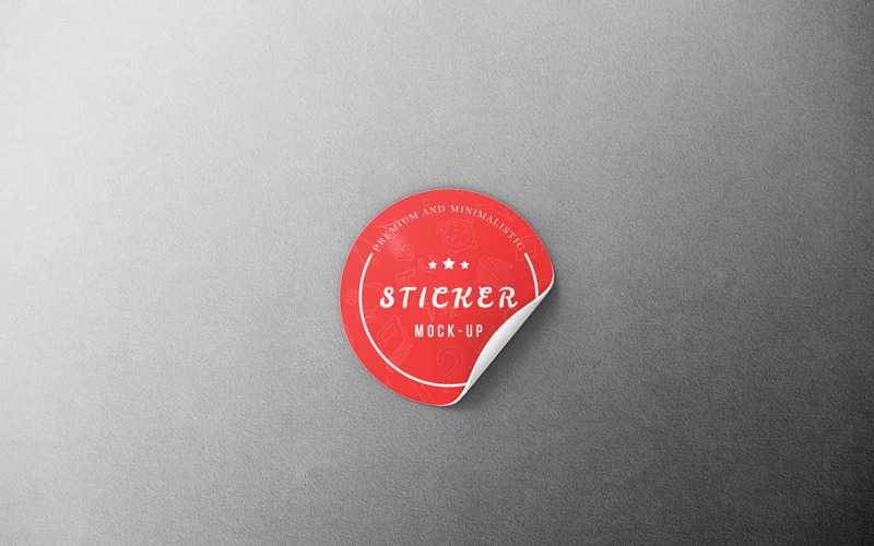 Sticker Mockup PSD Template Vol 01 #288119 - TemplateMonster