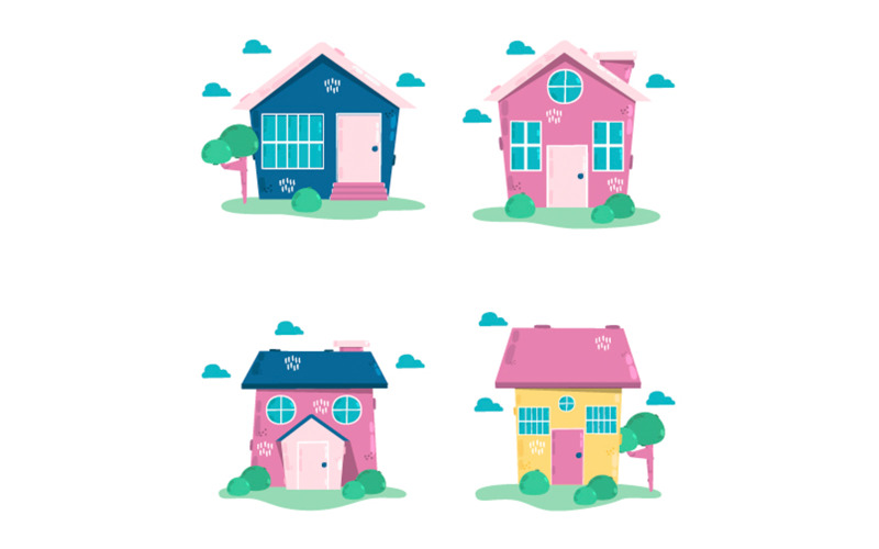 Maisons Collection Illustration #288286 - TemplateMonster