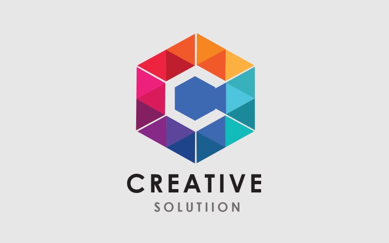 Plantilla de logotipo de soluciones creativas