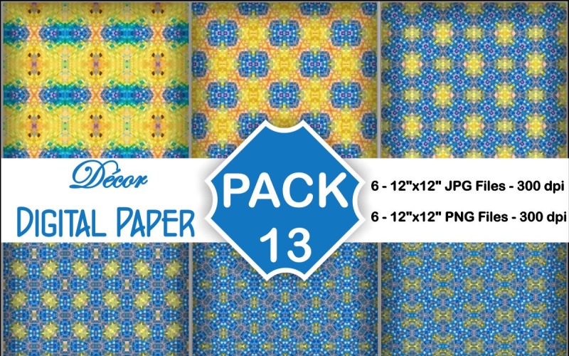 Decor Digital Papers Pack 13 #288394 - TemplateMonster