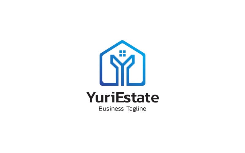 Y Letter Real Estate Logo Design Template - TemplateMonster